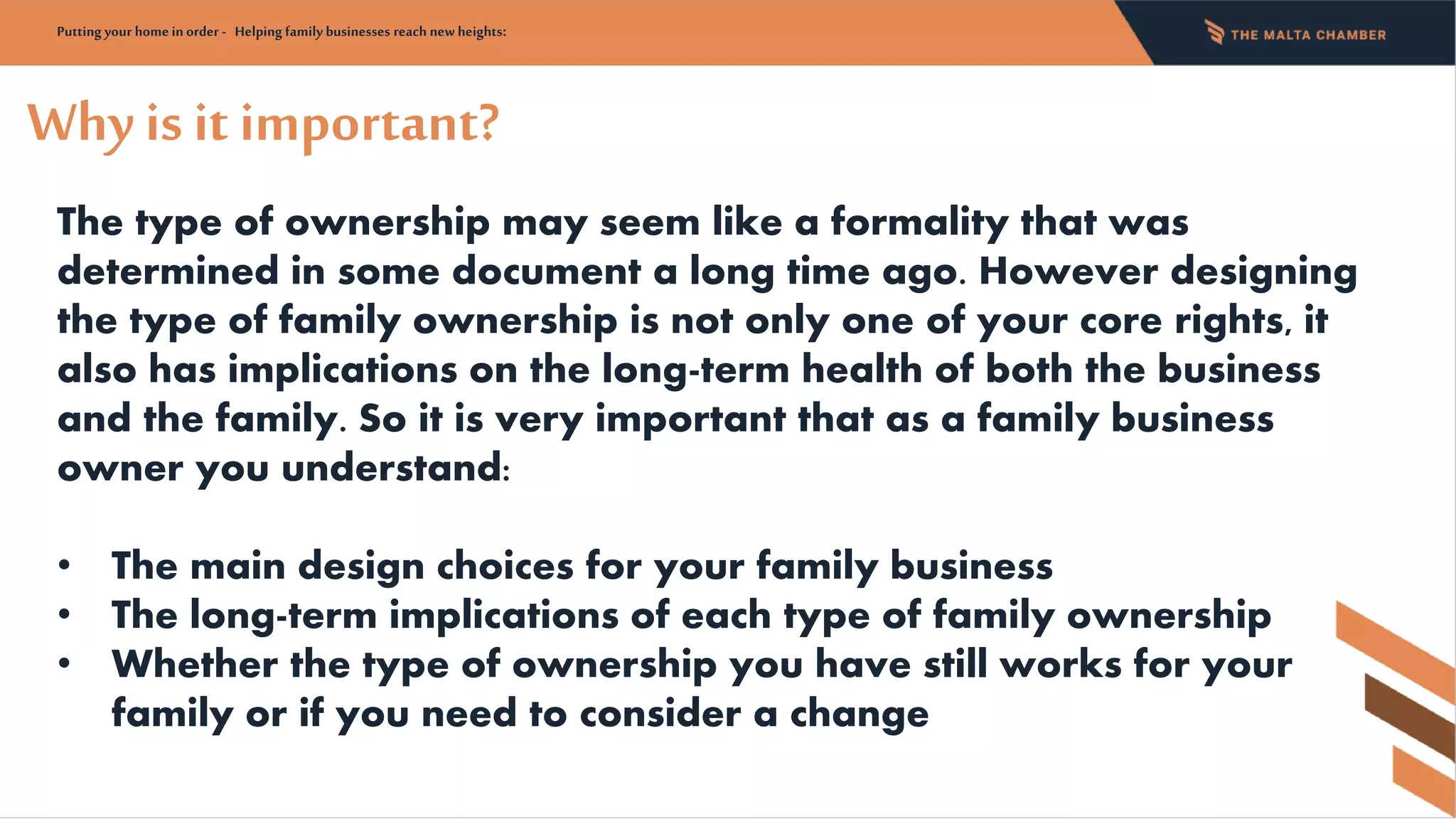 Family Business Course - Designing your family business ownership - No ...