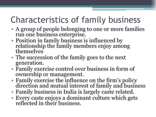 Family business in india | PPTX
