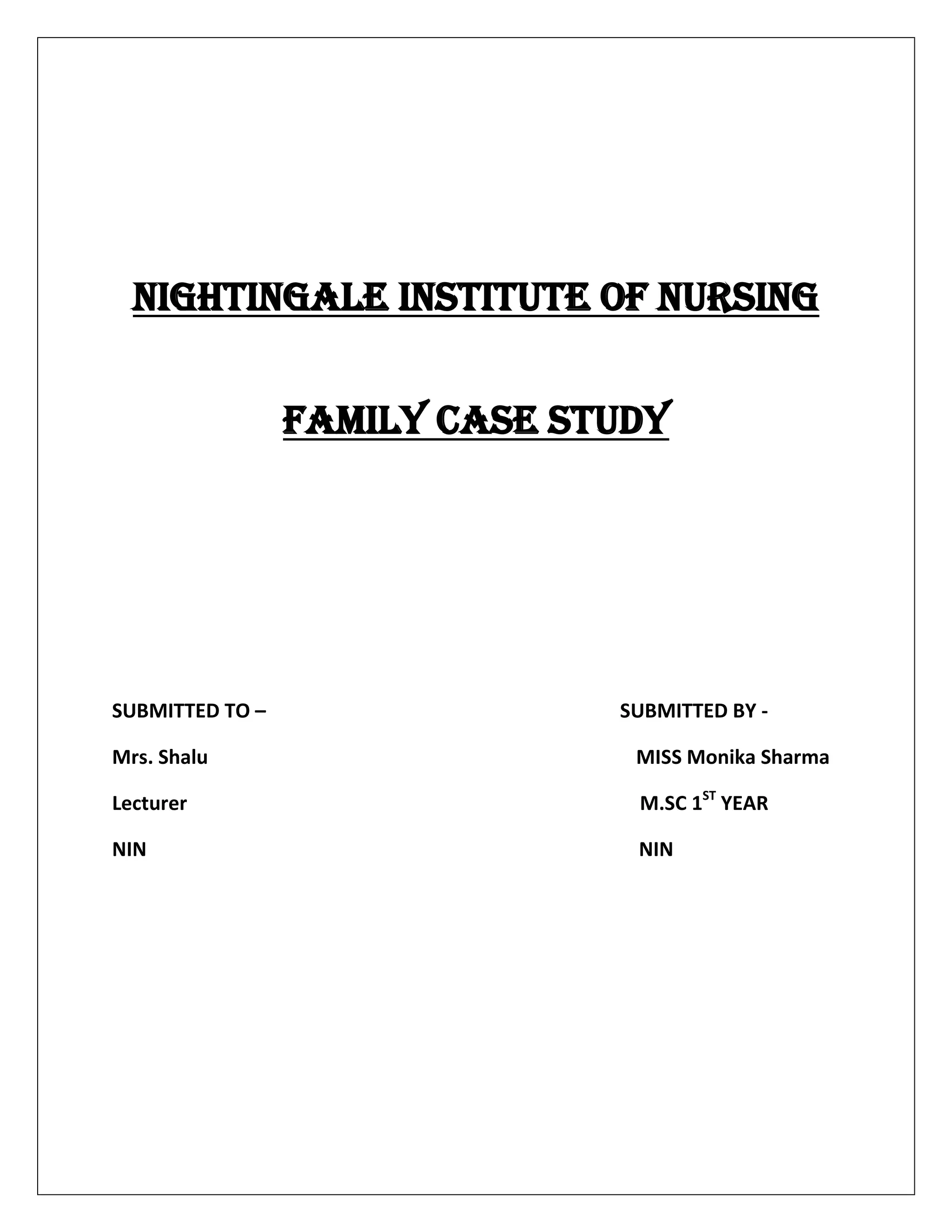Family care study...... | DOCX