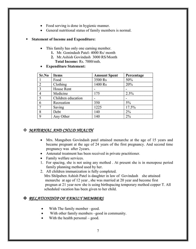 Family case study OBG. Use for Assignment | PDF