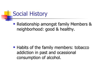 Family case study presentation | PPT