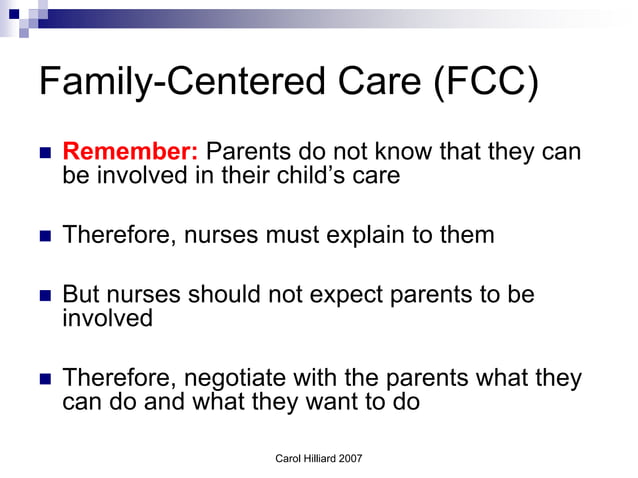 family centred care.ppt | Parenting Babies and Toddlers | Parenting