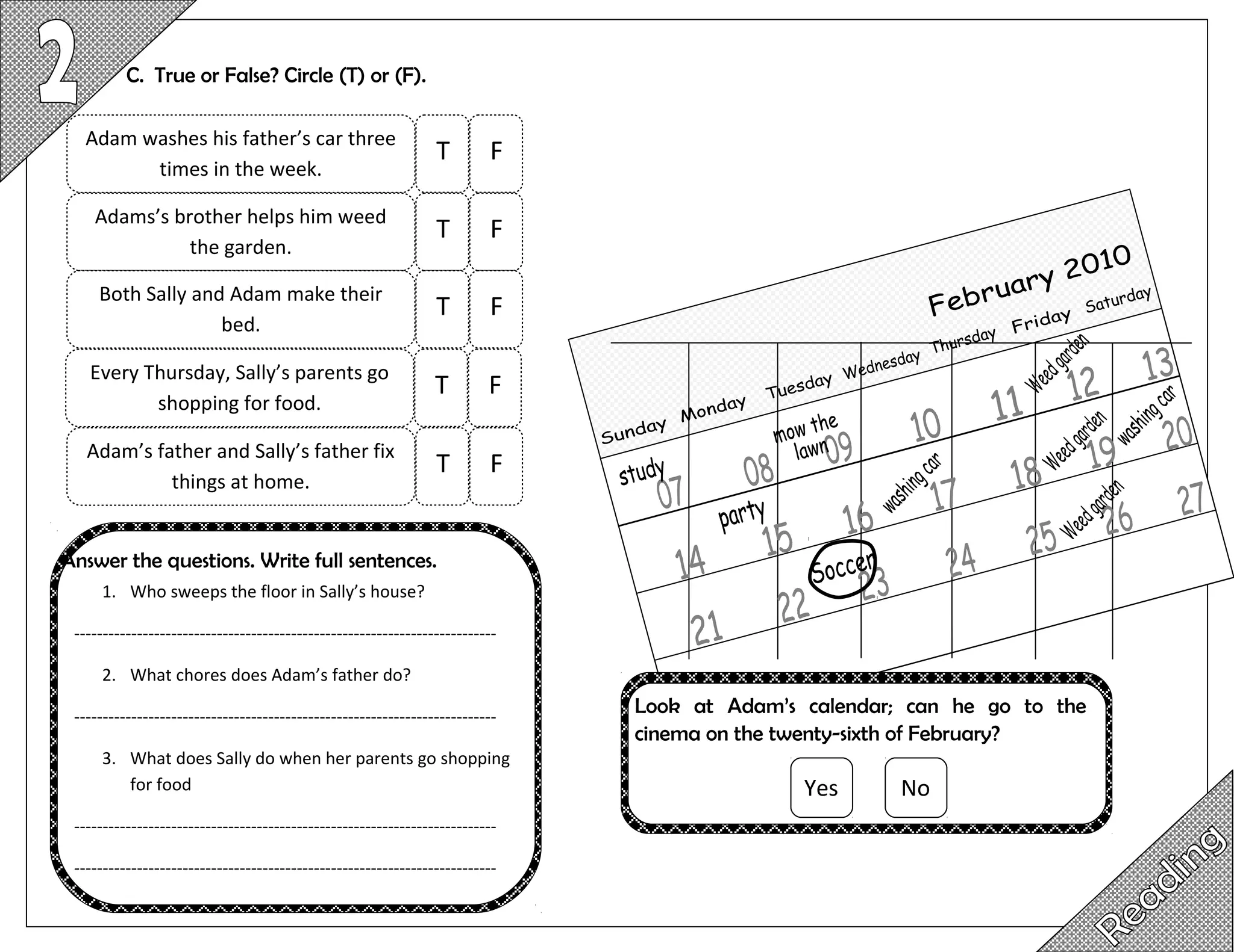 Family chores reading | PPT