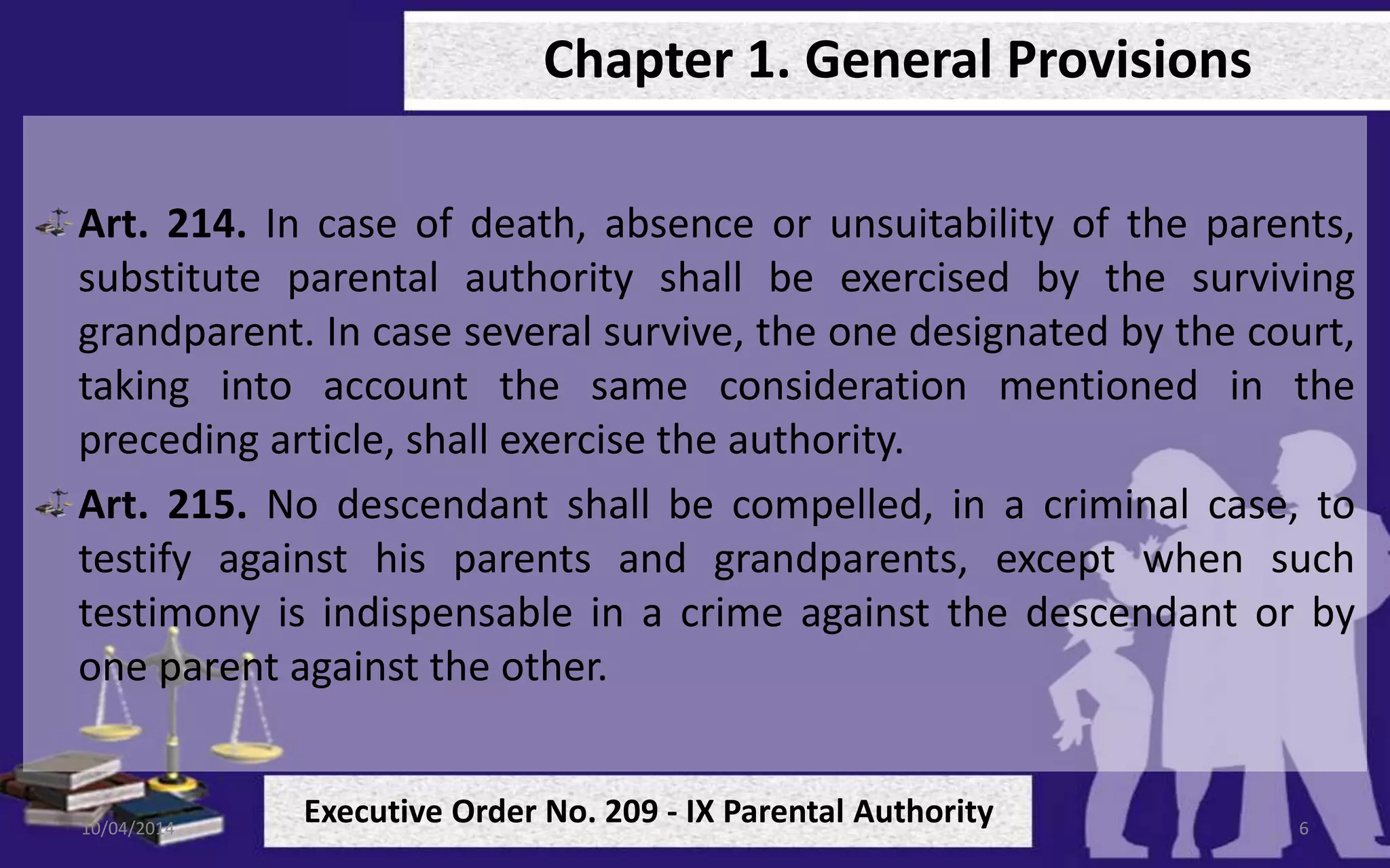 Family code of the Philippines (Executive No. 209 July 6, 1987) | PPTX