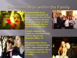 Familycommunicationcollage | PPTX