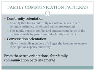 The Family communication process | PPTX