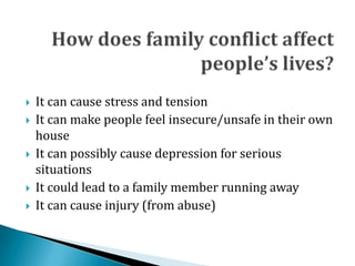 Family conflict | PPTX