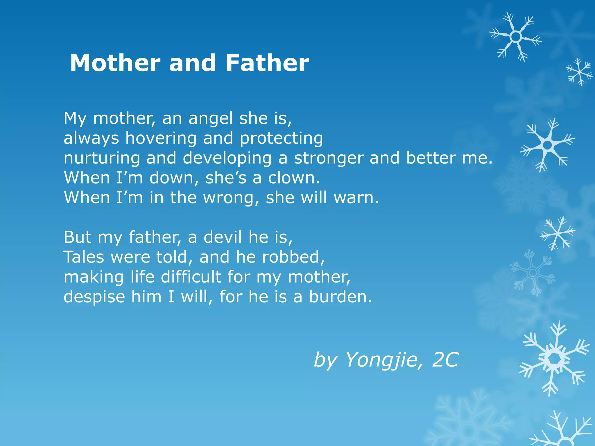 Poem Category : Family connections | PPT