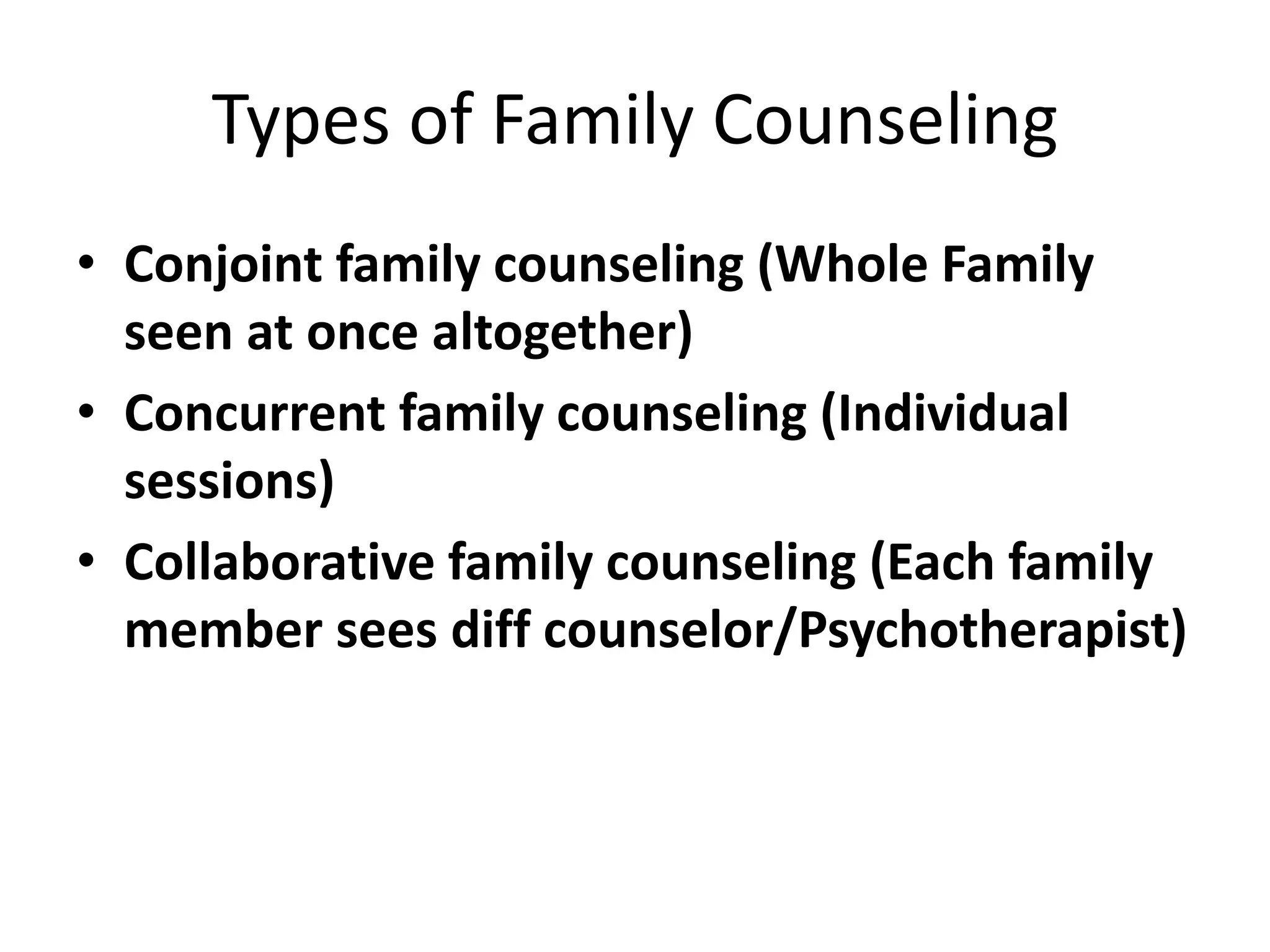 Family Counseling | PPTX