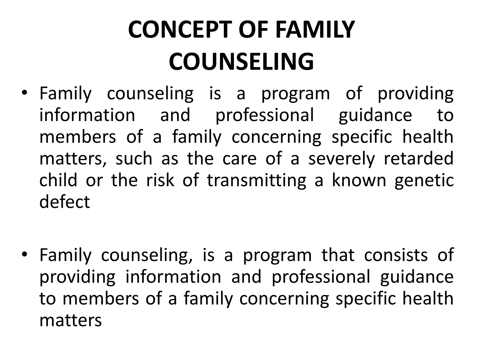 Family Counseling | PPTX
