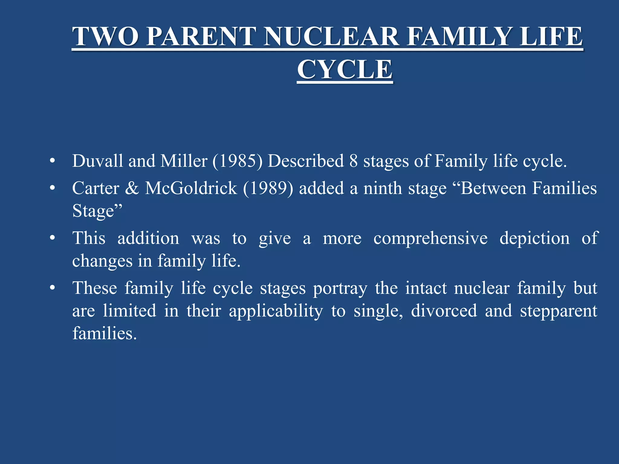 Family life cycle | PPTX