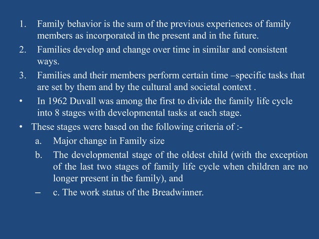 Family life cycle | PPTX | Biological Sciences | Science