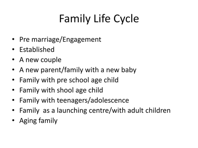 Family development as a process | PPTX