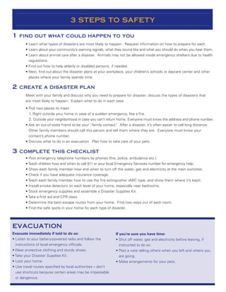 Family Disaster Preparedness Plan | PDF