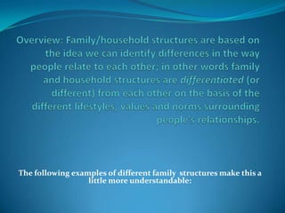AS Sociology: Issues of Family Diversity | PPTX