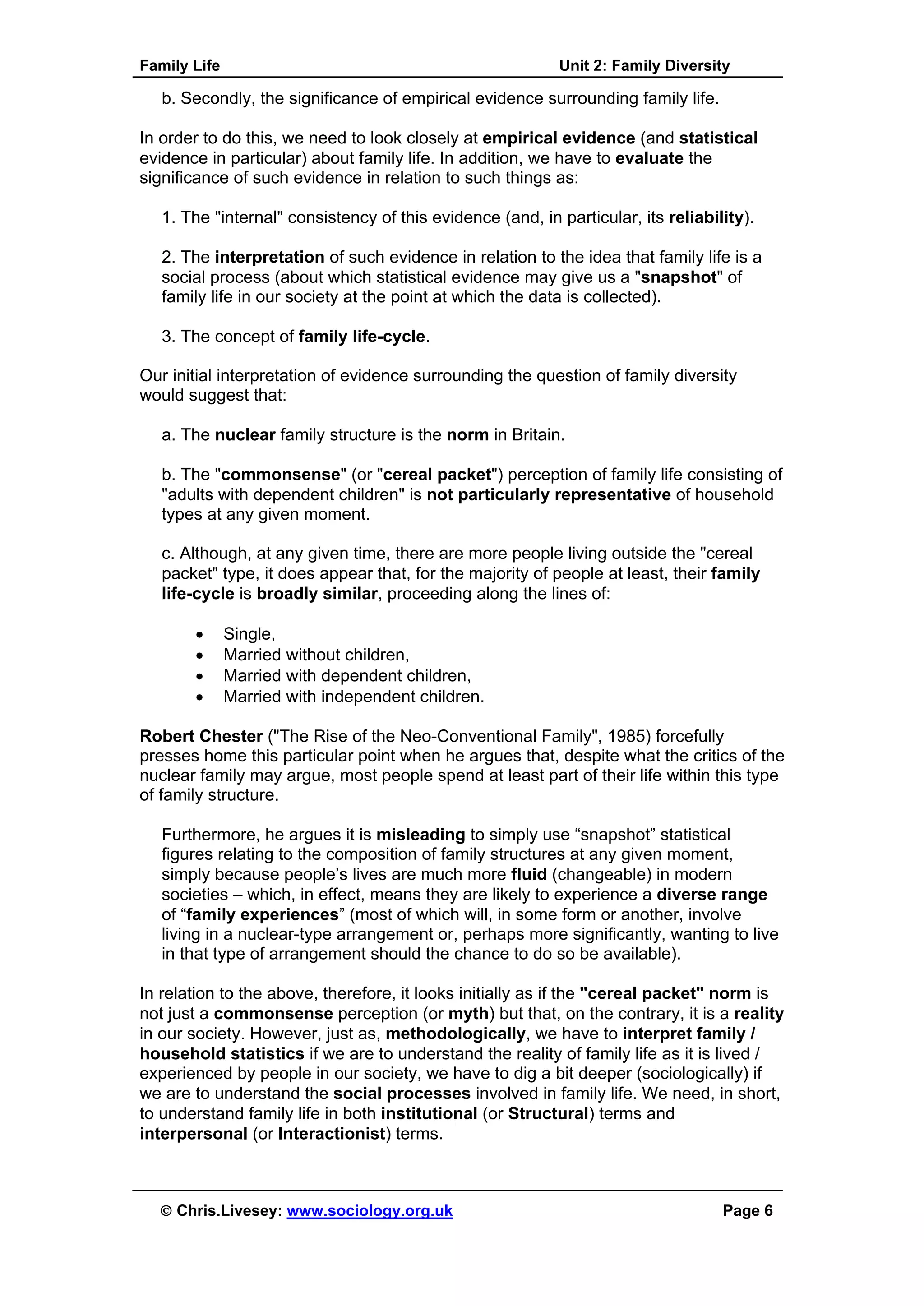 Family diversity teaching notes | PDF