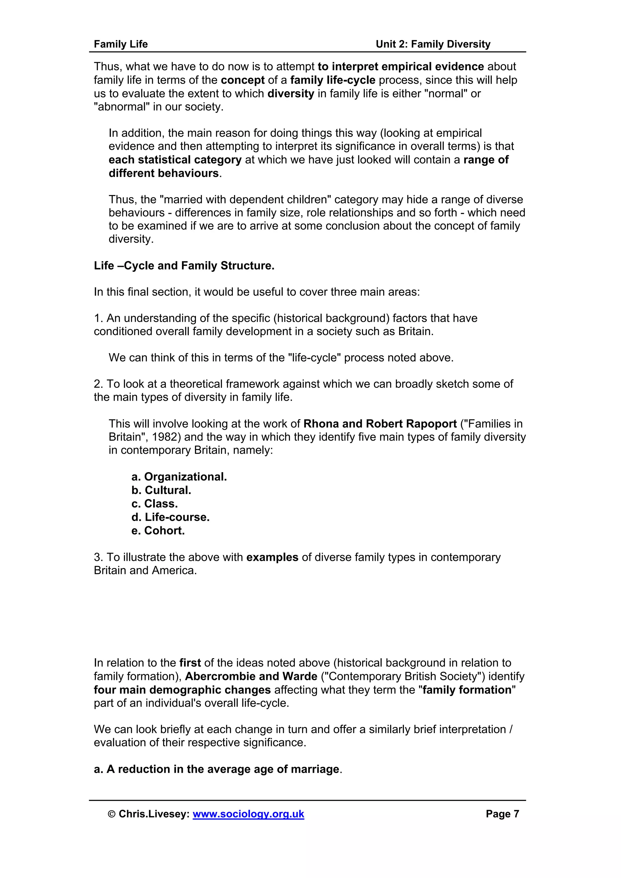 Family diversity teaching notes | PDF