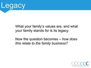 Family Enterprise Legacy | PPTX