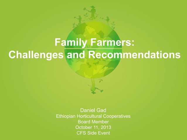 Family Farmers: Challenges and Recommendations | PPT