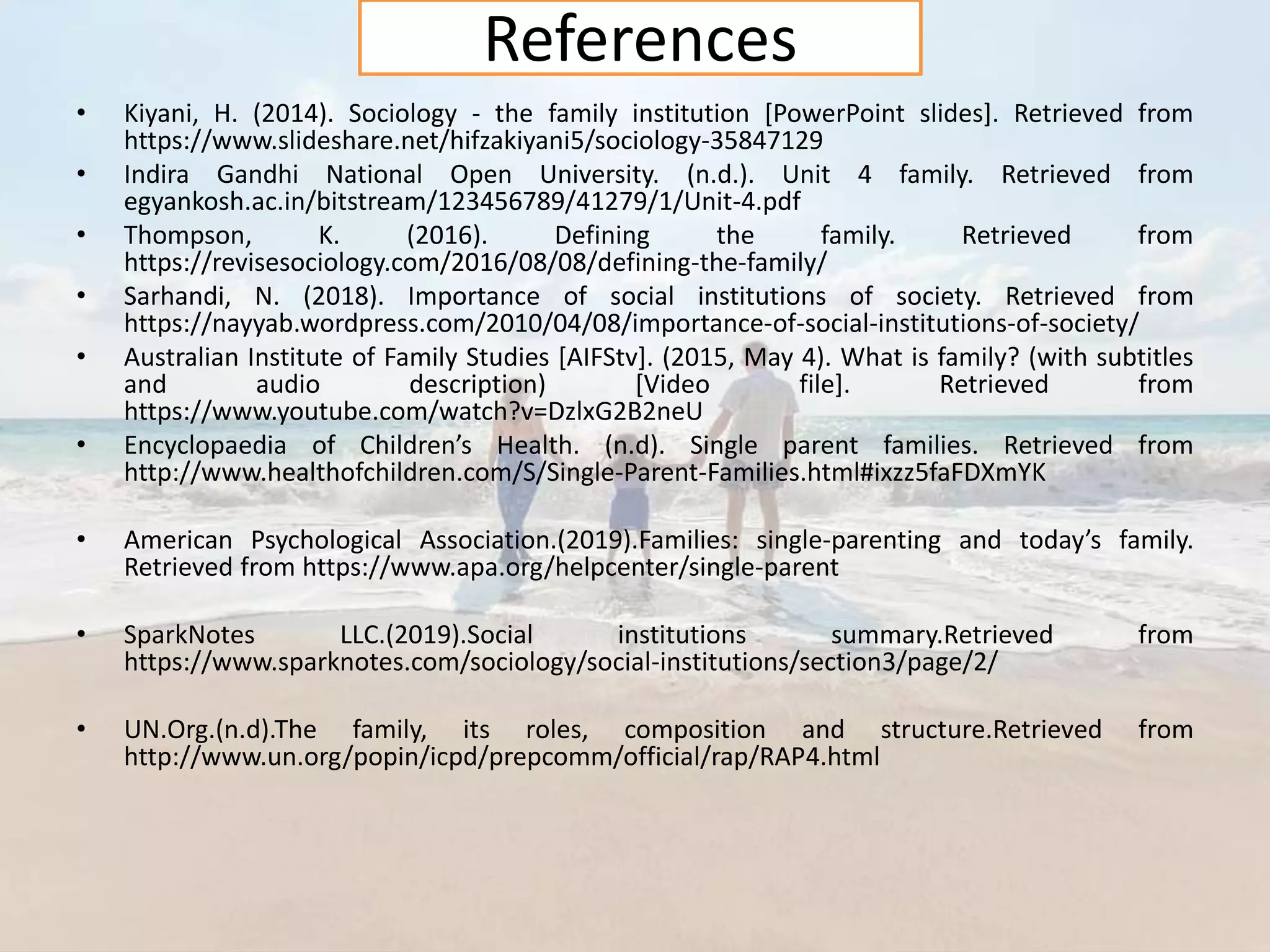 Family as a Social Institution | PPTX