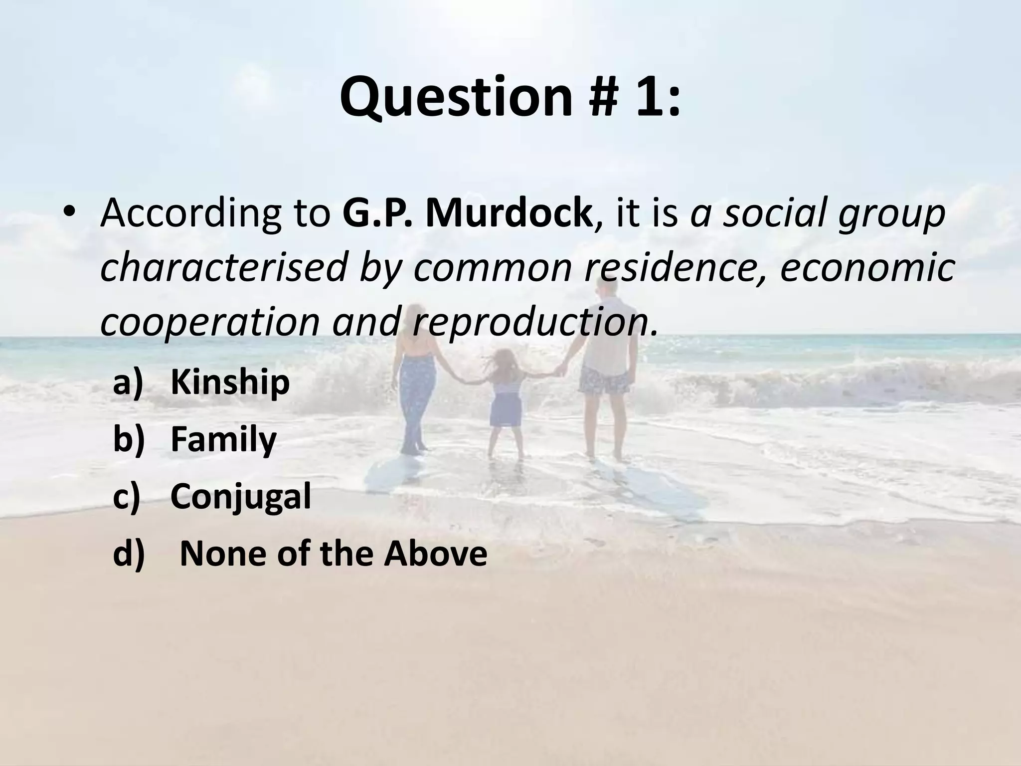 Family as a Social Institution | PPTX