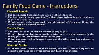 INTERACTIVE POWERPOINT PREENTATION- FAMILY FEUD | PPTX