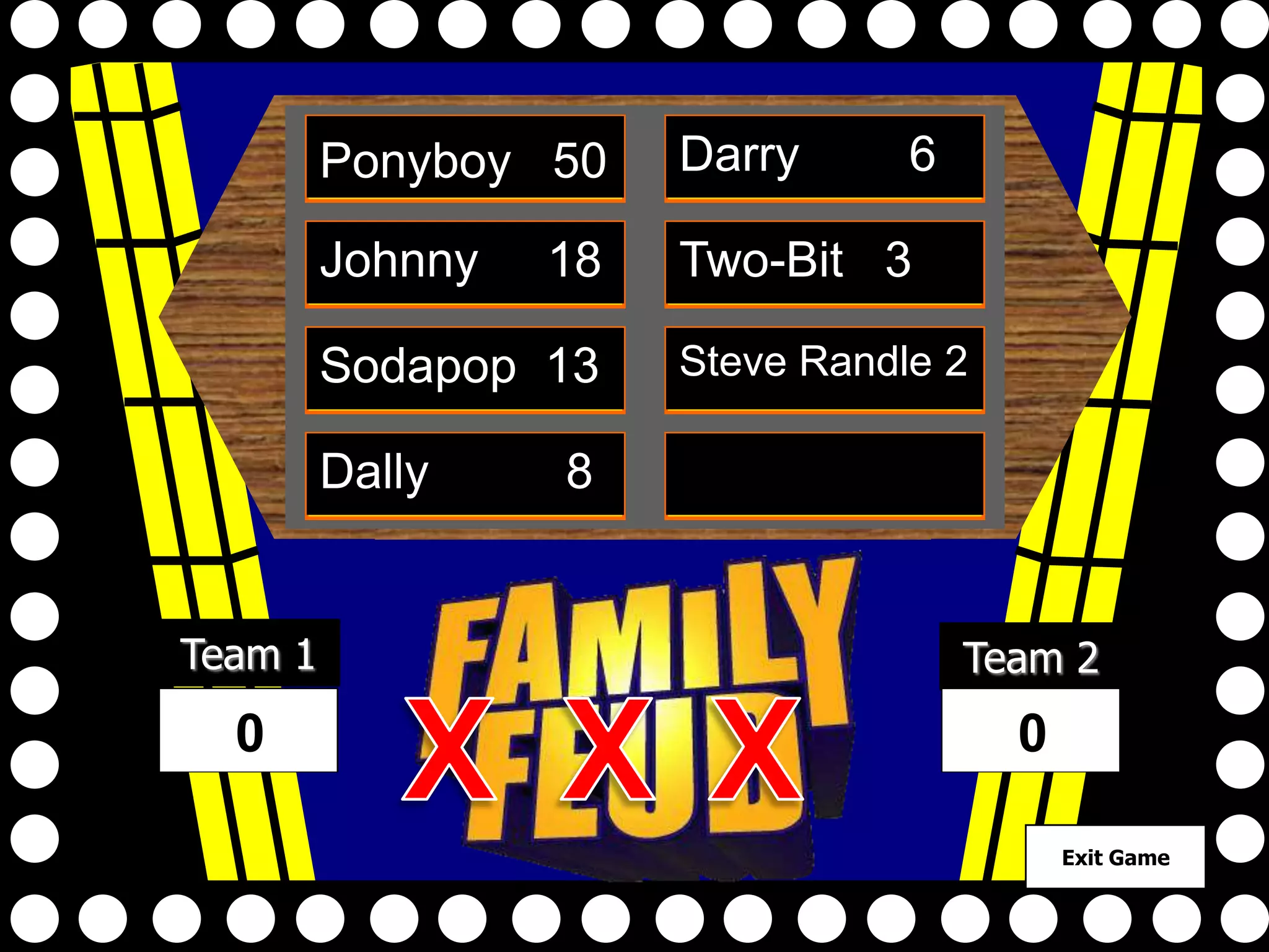 Family Feud The Outsiders edition | PPTX