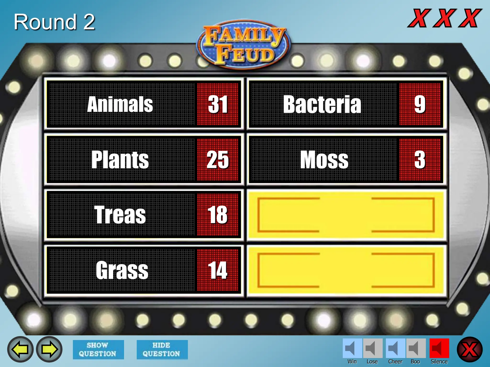 FAMILY_FEUD game format. review for the lesson endocrine system | PPTX