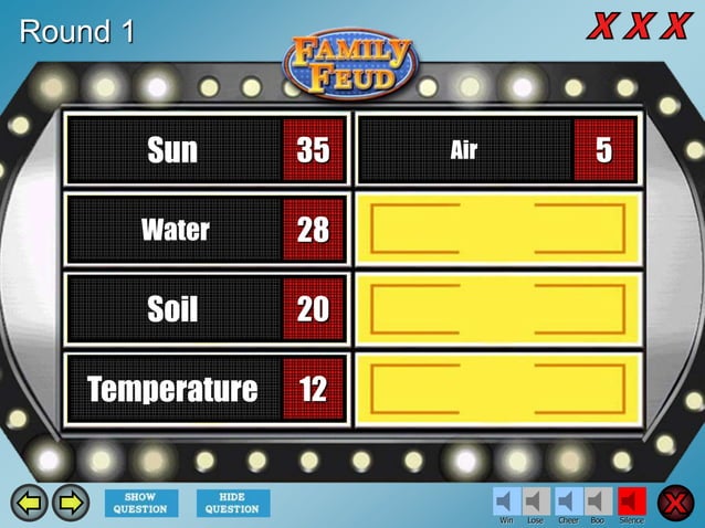 FAMILY_FEUD game format. review for the lesson endocrine system | PPTX