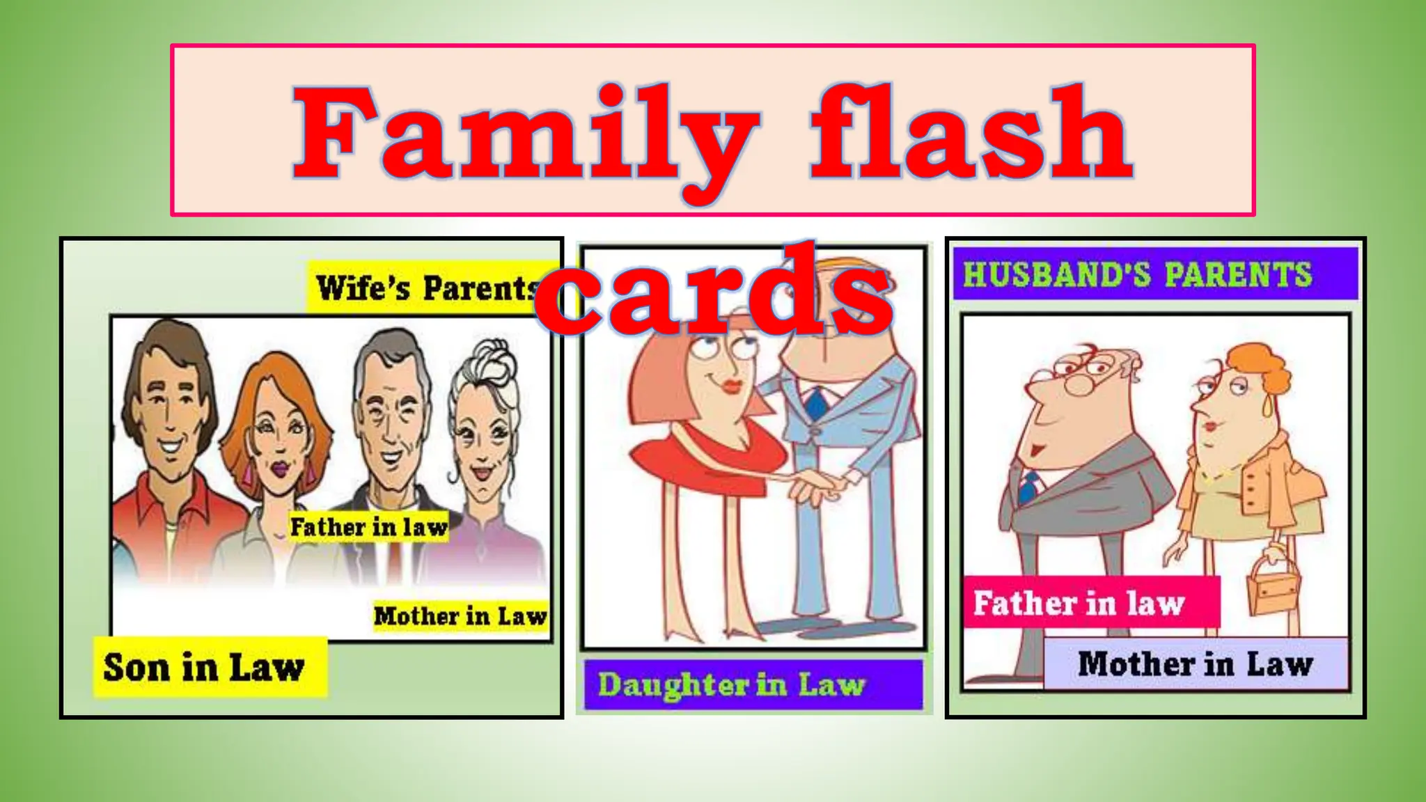 FAMILY FLASH CARDS LOS NIÑOS APRENDEN CANTANDO.pptx