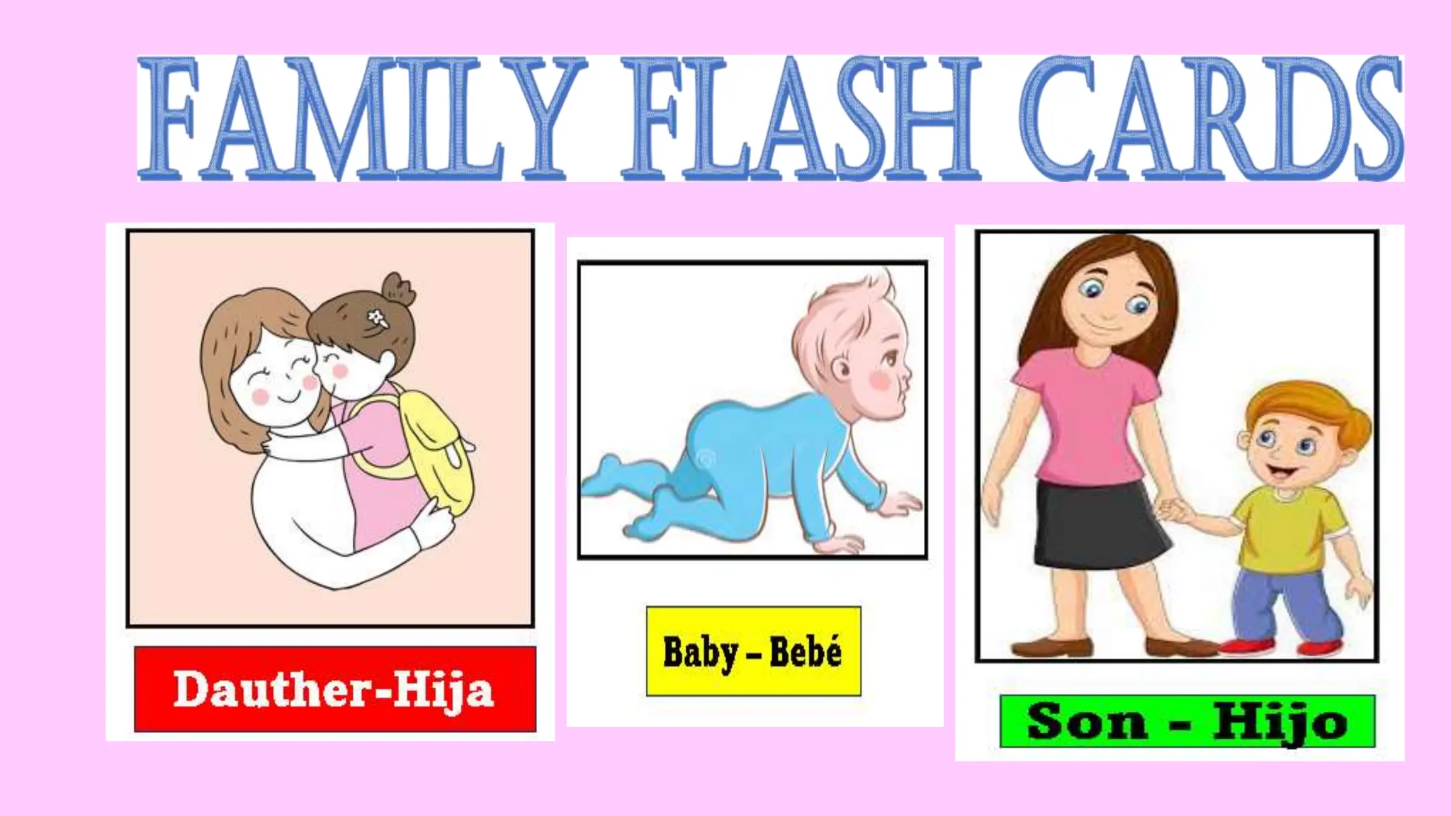 FAMILY FLASH CARDS LOS NIÑOS APRENDEN CANTANDO.pptx