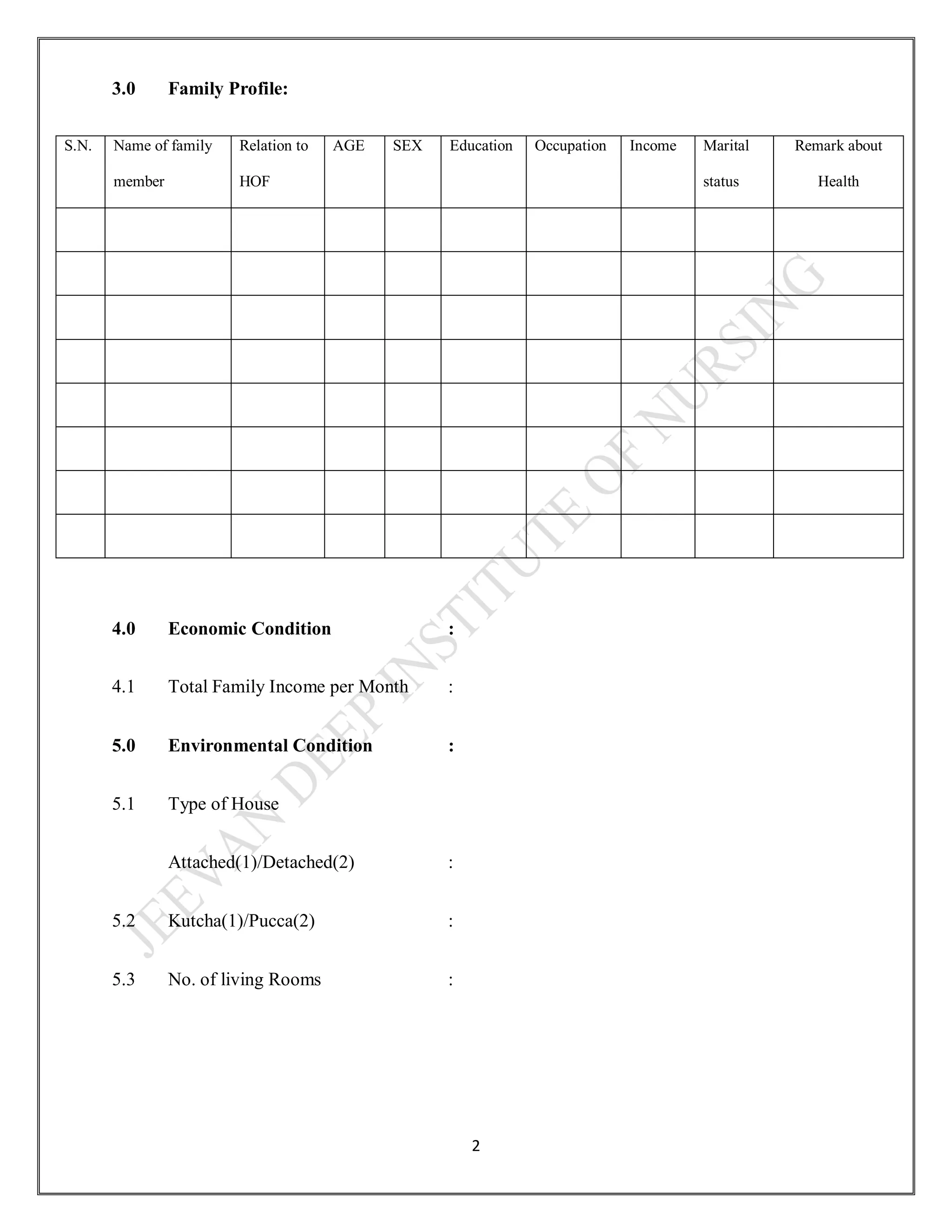 FAMILY FOLDER NEW FORMAT | PDF