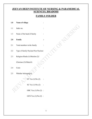 FAMILY FOLDER NEW FORMAT | PDF