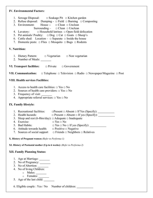 New family folder for community health nursing | PDF