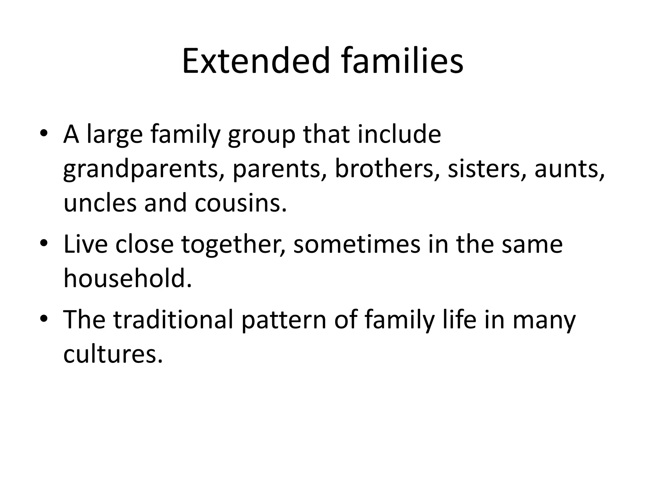 Family functions and types | PPTX