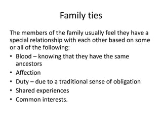 Family functions and types | PPTX