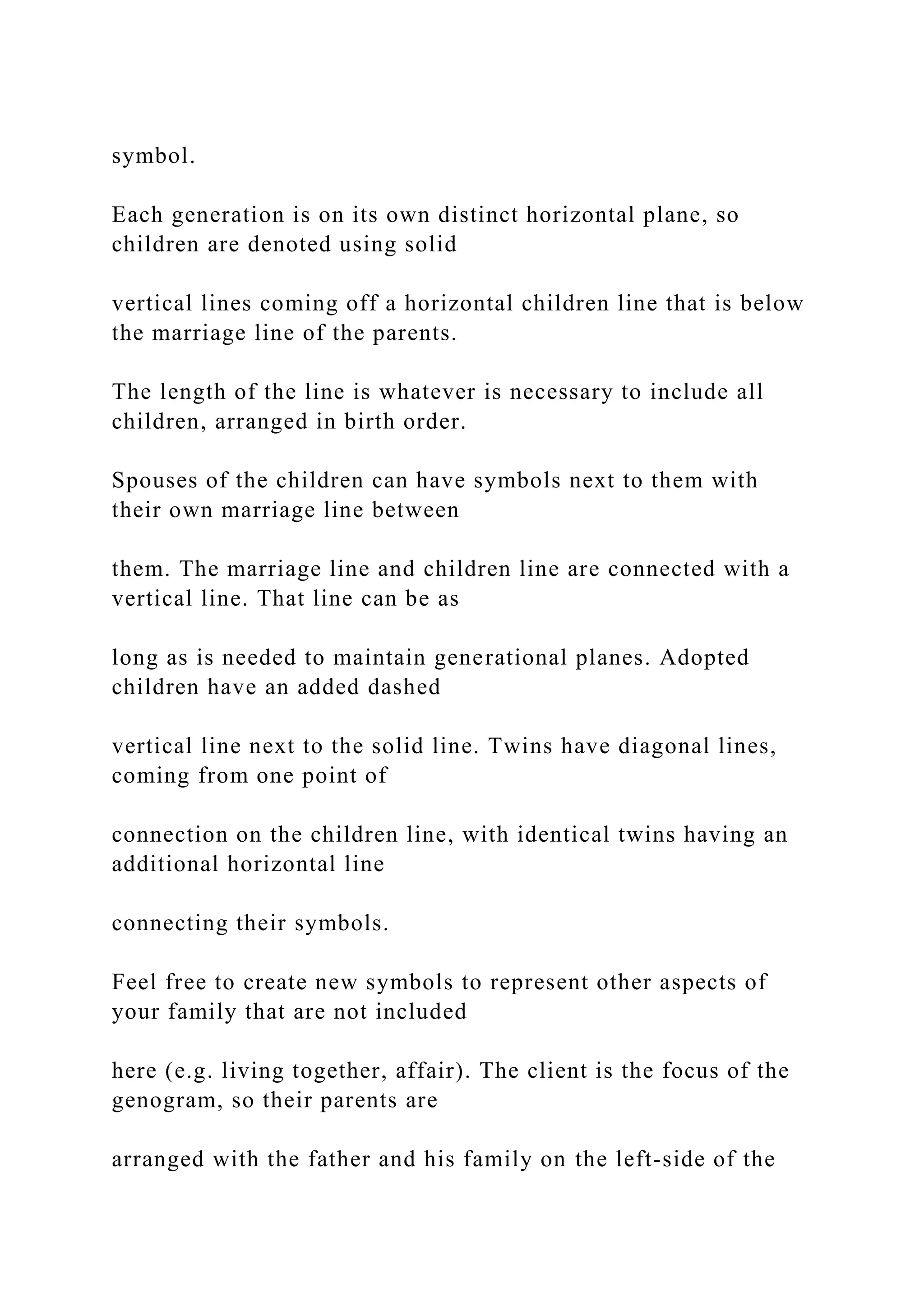 Family Genogram The family genogram is a graphic depiction.docx