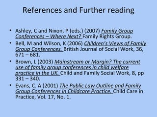 Family group conferences – Kate Parkinson (ppt, 210 kb) | PPT