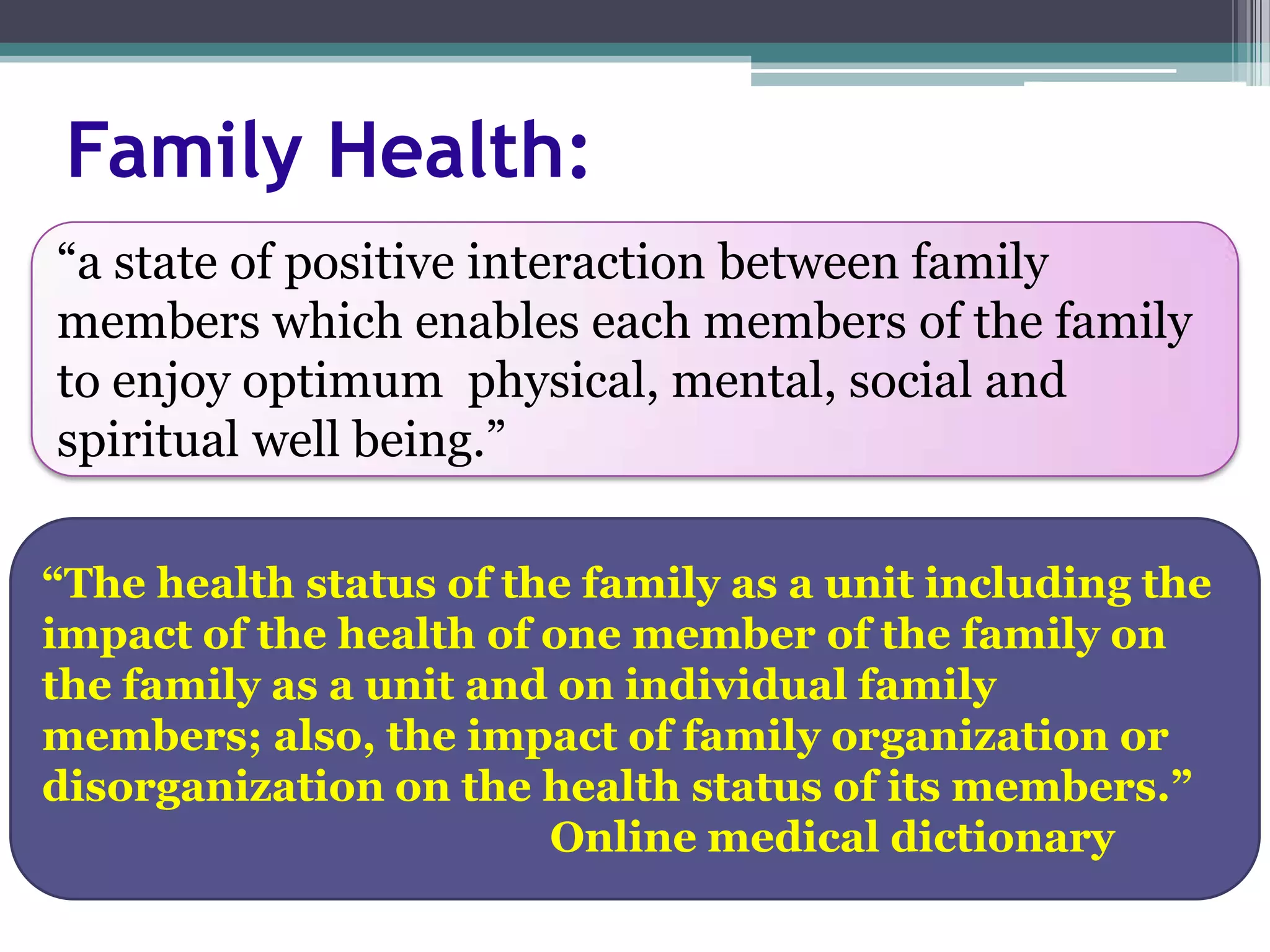 Family health | PPTX