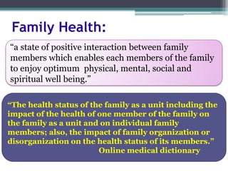 Family health | PPTX