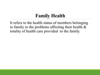 Family health | PPT