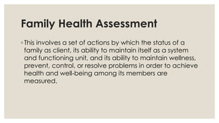 Family health assessment | PDF