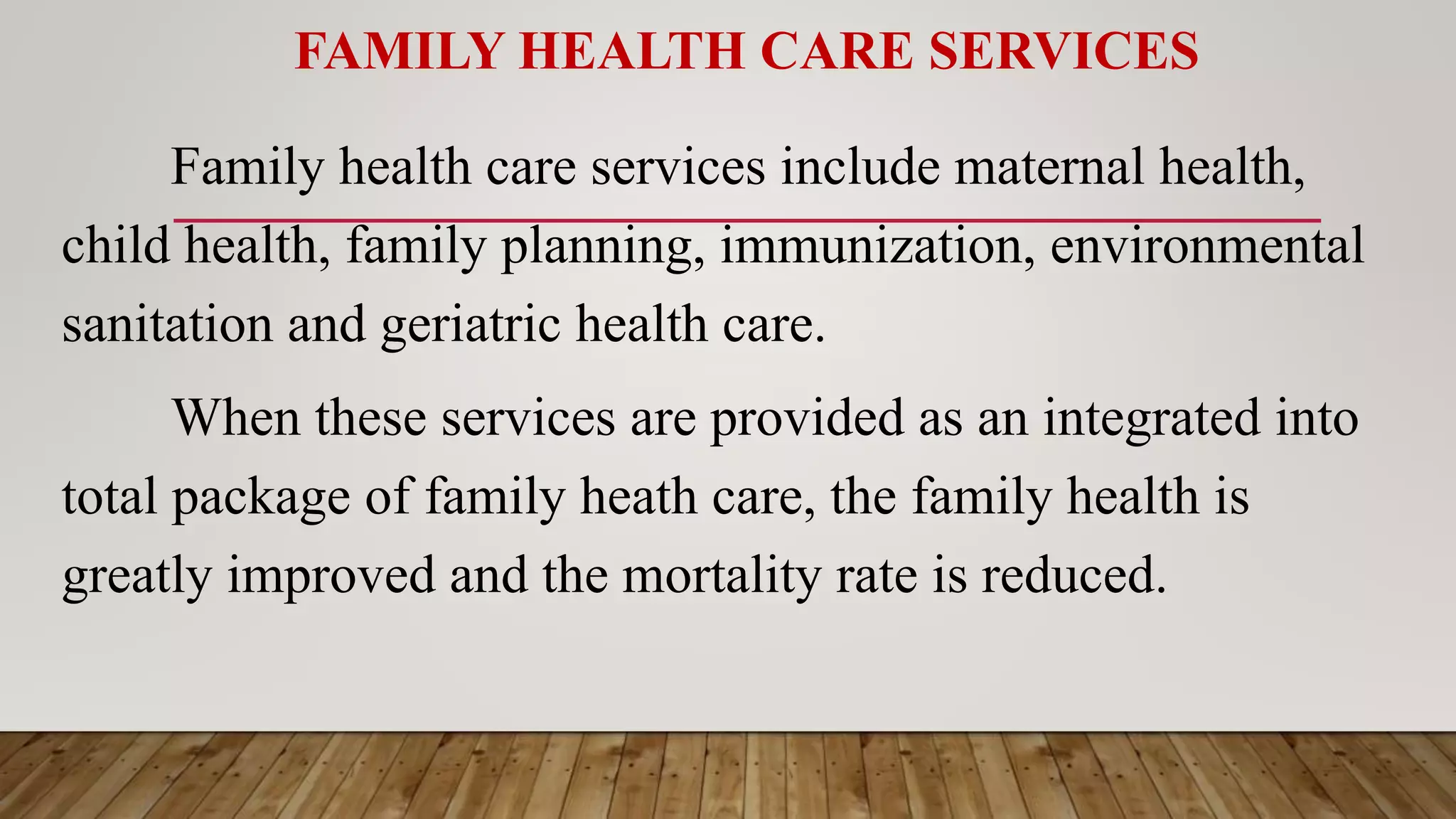 FAMILY HEALTH CARE NURSING | PPTX