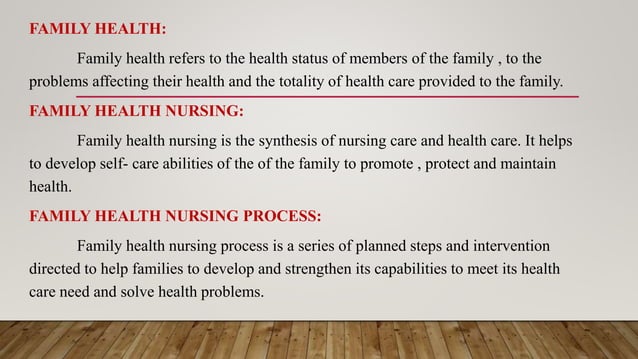 FAMILY HEALTH CARE NURSING | PPTX | Eldercare | Family and Relationships