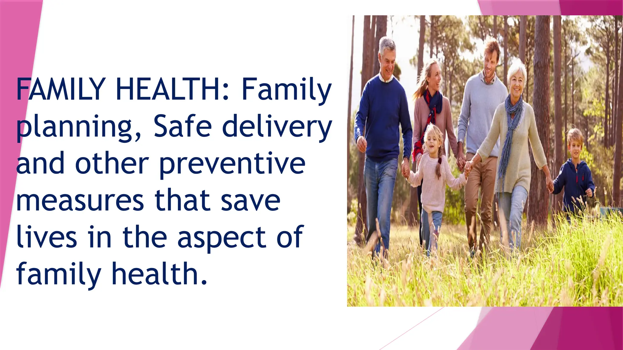 Family Health, Family planning-Birth control. | PPTX