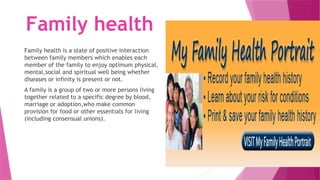 Family Health, Family planning-Birth control. | PPTX