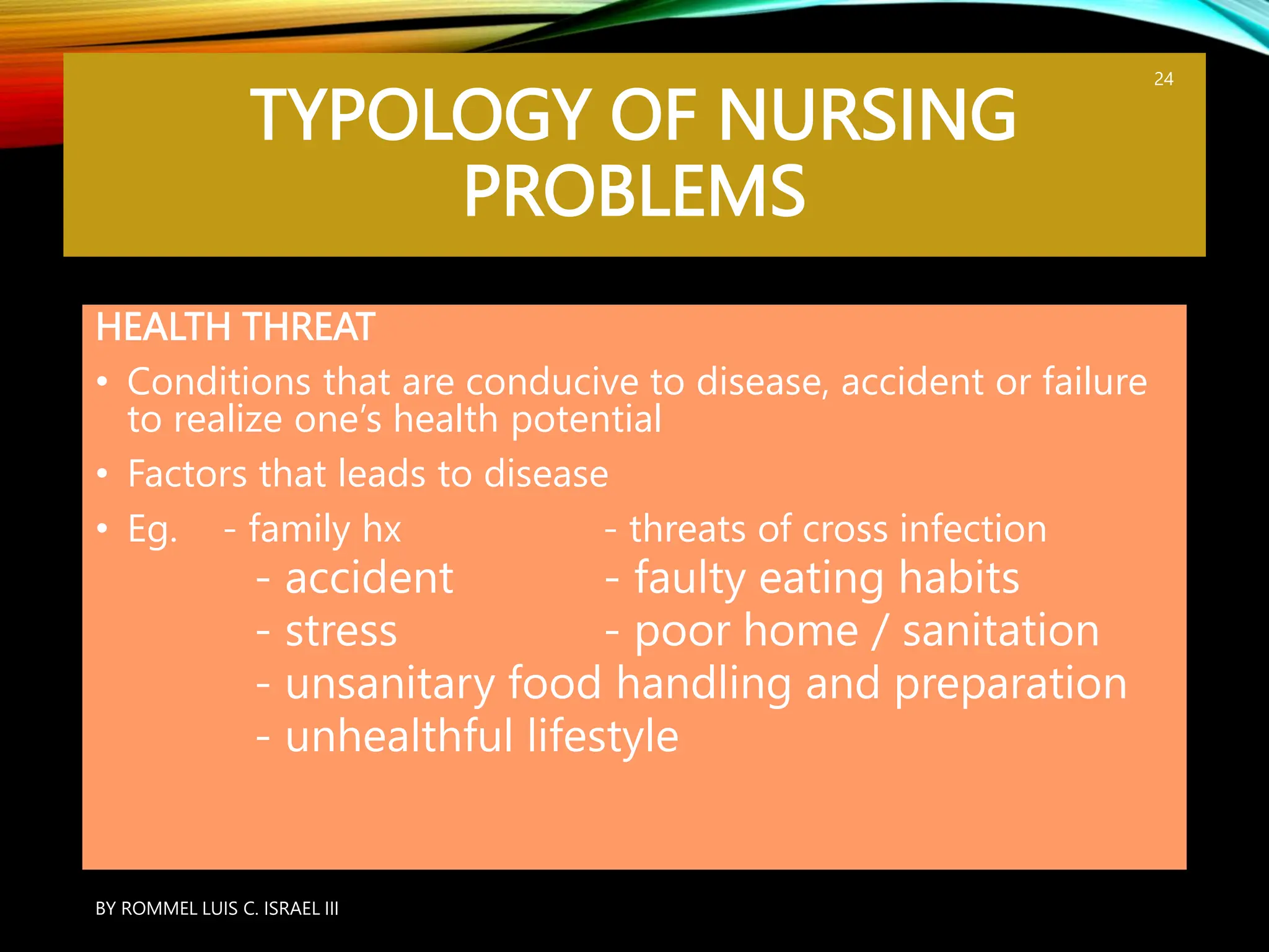FAMILY HEALTH NURSING- TYPOLOGY OF FAMILY HEALTH PROBLEMS | PPTX