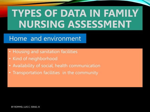 FAMILY HEALTH NURSING- TYPOLOGY OF FAMILY HEALTH PROBLEMS | PPTX