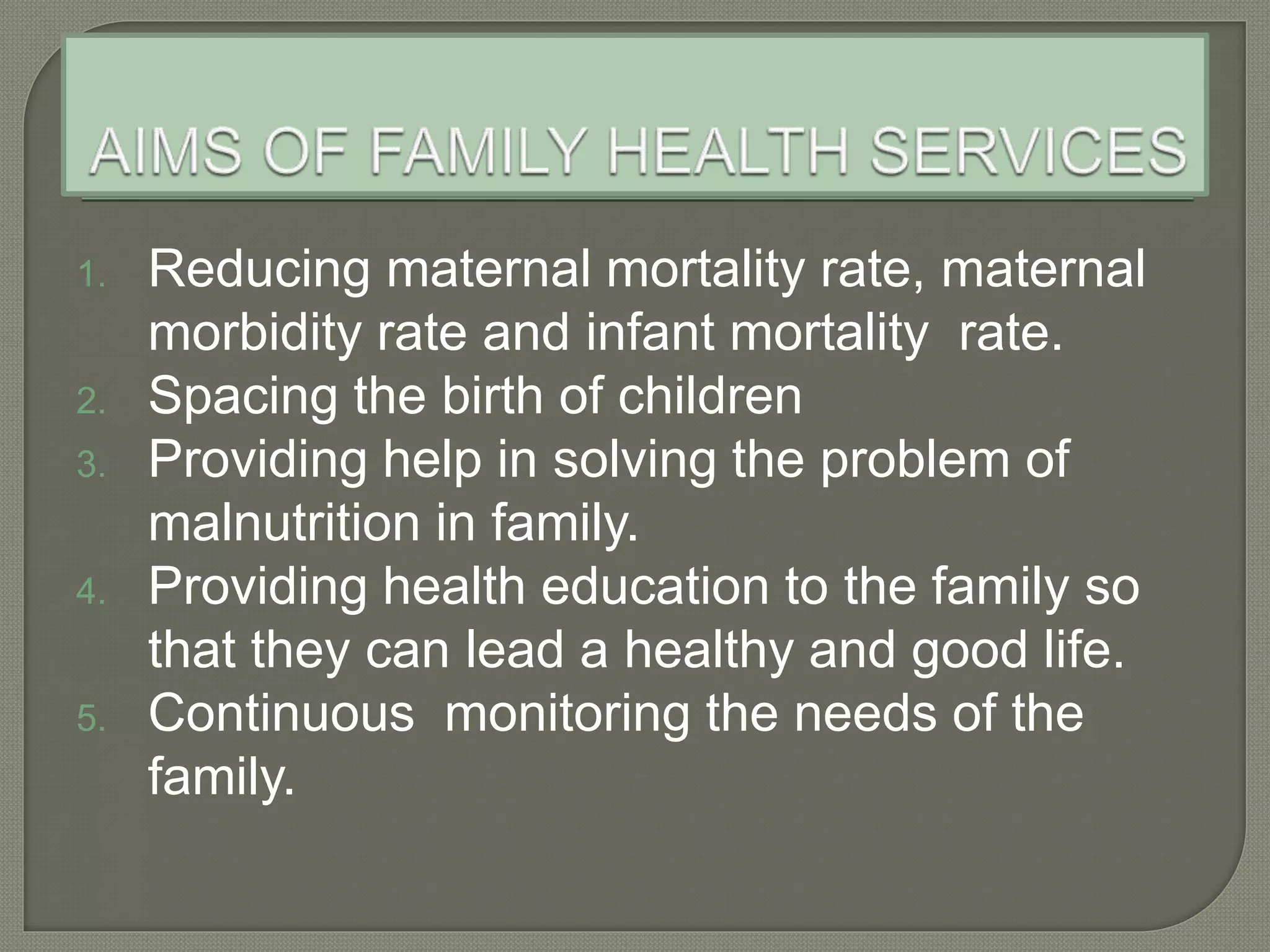 Family Health Nursing care | PPTX