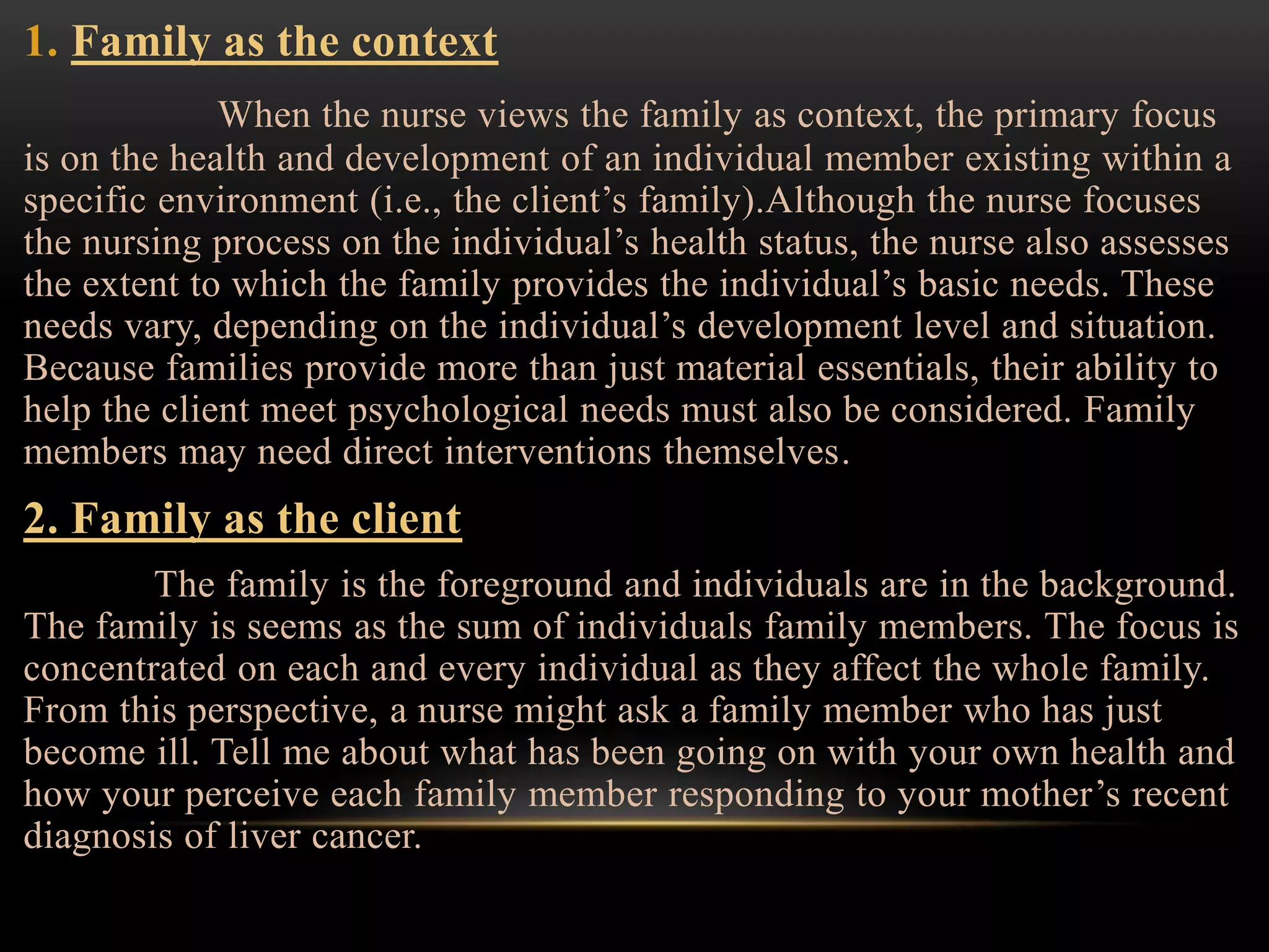 Family health nursing | PPTX